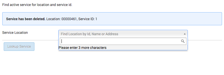 Service deleted | Need Help?