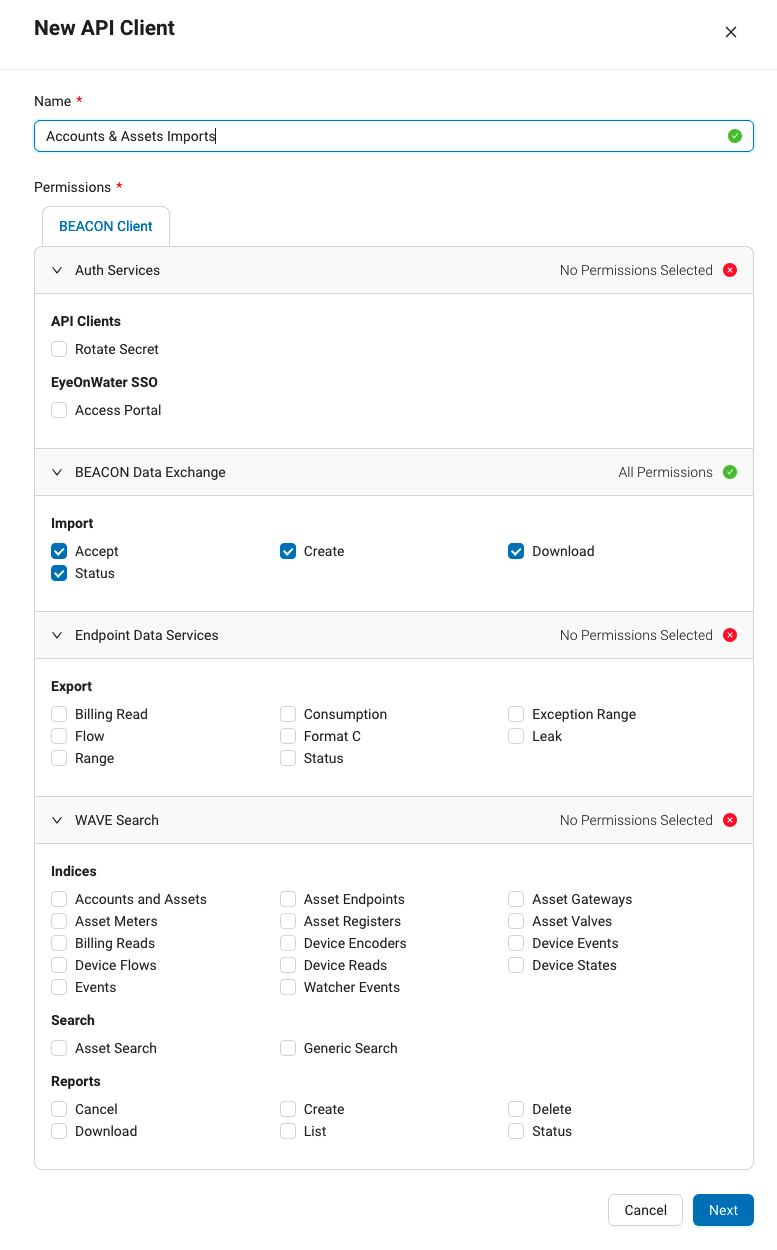 BEACON Client Permissions | Need Help?