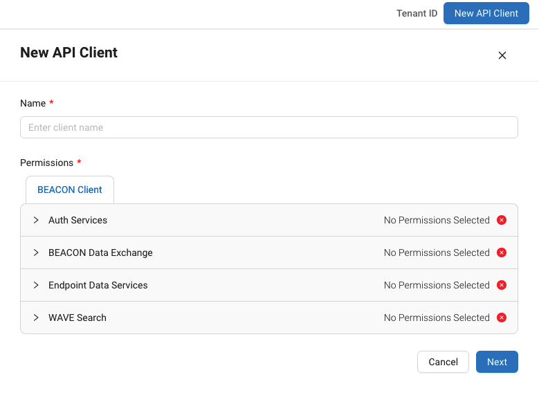 New API Client Drawer | Need Help?